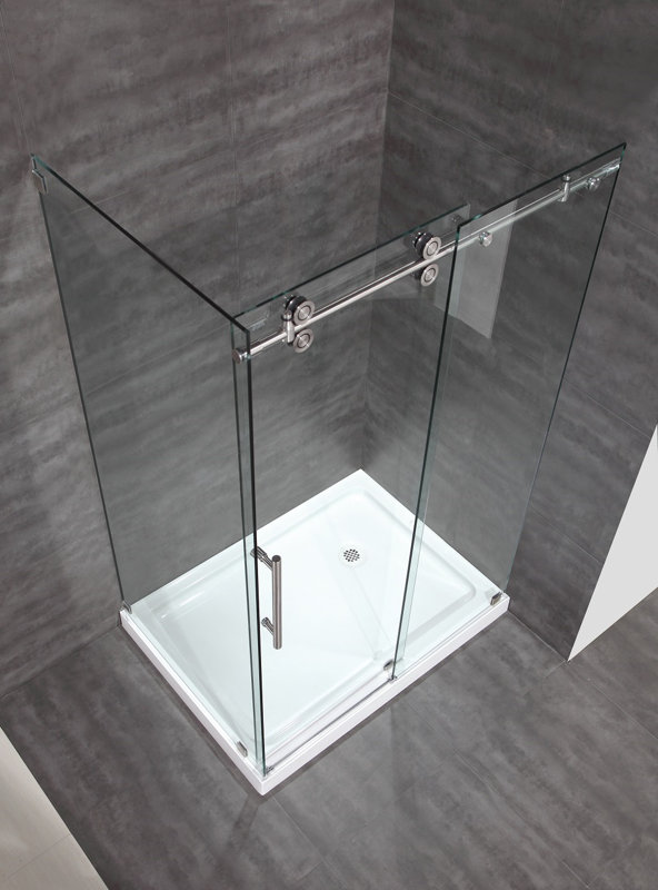 Aston Langham 48 X 35 X 77 5 Completely Frameless Sliding Shower